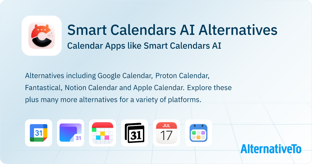 Smart Calendars AI Alternatives: Top 16 Calendar & Similar Apps ...