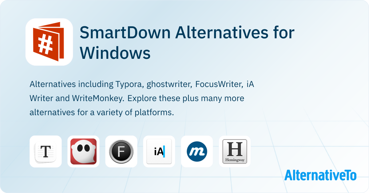 SmartDown Alternatives for Windows: Top 12 Text Editors & Similar Apps ...