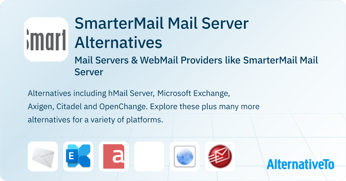 SmarterMail Mail Server Alternatives: Top 15 Mail Servers | AlternativeTo