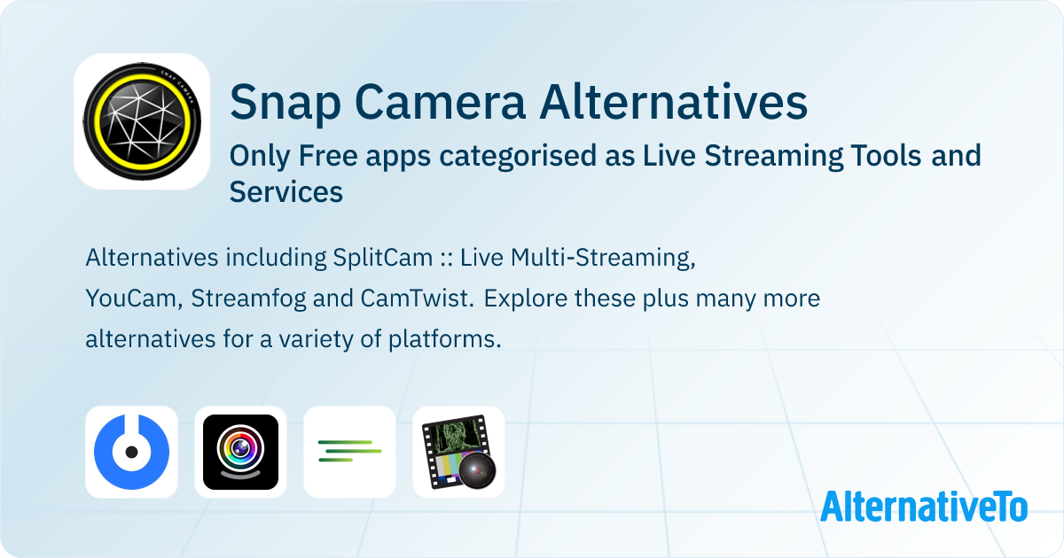 Free Snap Camera Alternatives: Top 3 Live Streaming Tools and Services ...