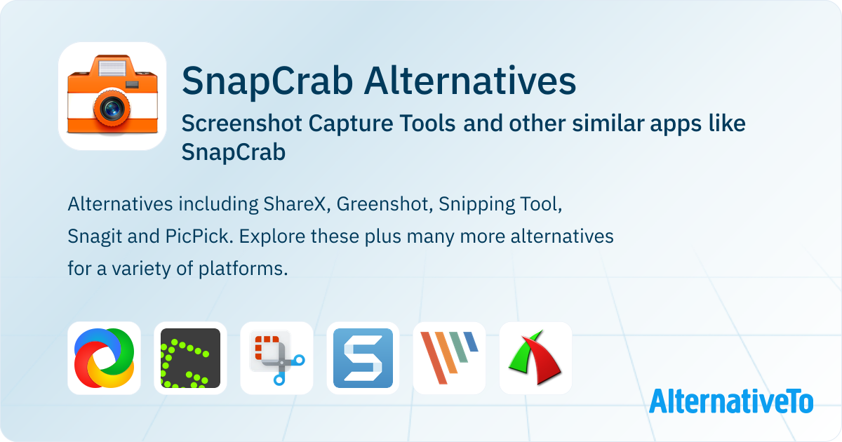 SnapCrab Alternatives: Top 12 Screenshot Capture Tools & Similar Apps ...