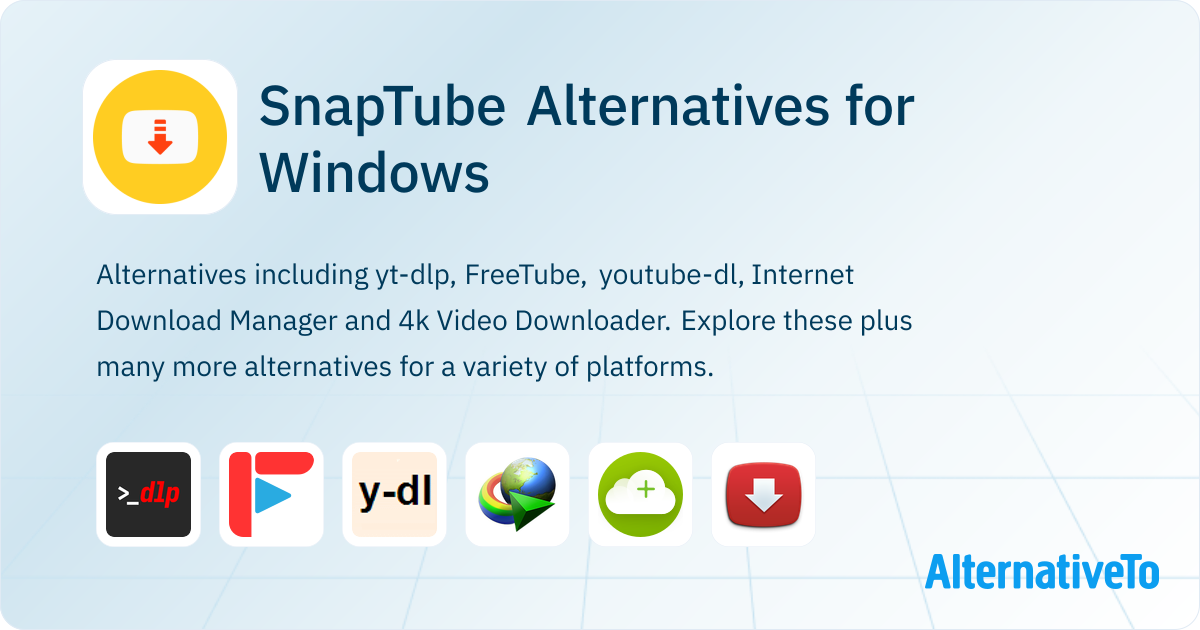 SnapTube Alternatives for Windows: Top 12 YouTube & Video Downloaders ...