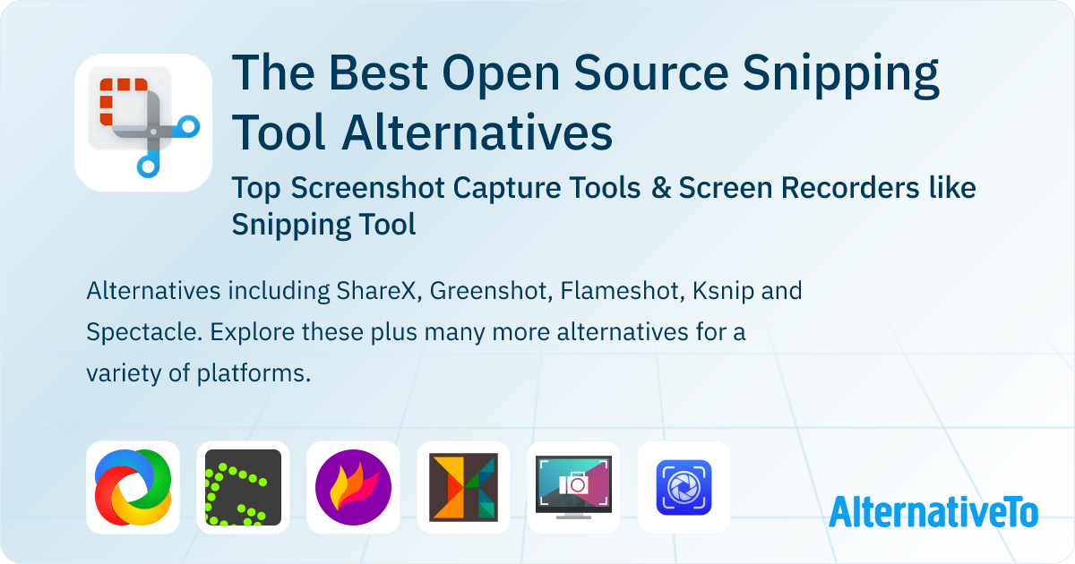 Open Source Snipping Tool Alternatives: Top 12 Screenshot Capture Tools ...