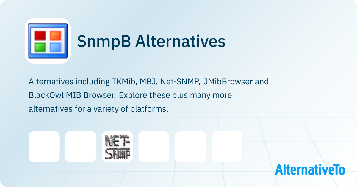 SnmpB Alternatives - Explore Similar Software | AlternativeTo