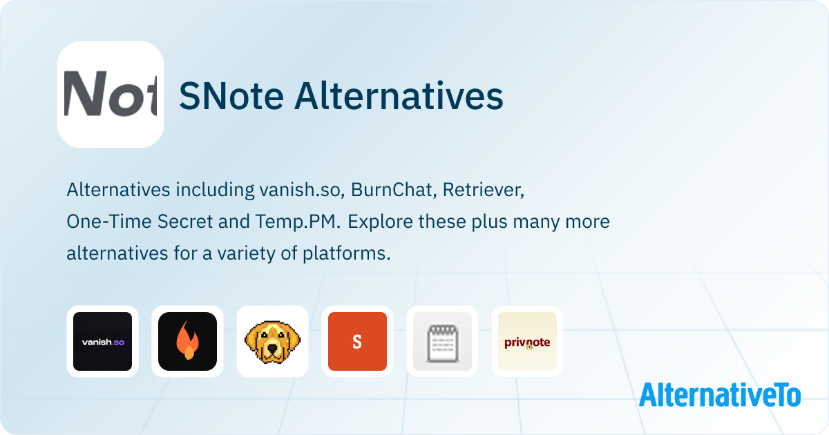 SNote Alternatives - Explore Similar Sites & Apps | AlternativeTo