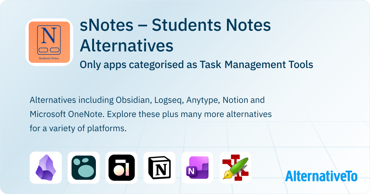 sNotes – Students Notes Alternatives: Top 16 Task Management Tools ...