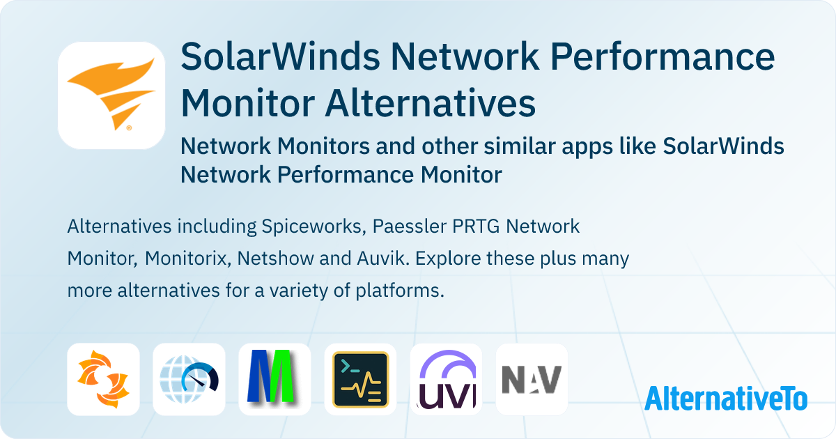 SolarWinds Network Performance Monitor Alternatives: Top 16 Network ...