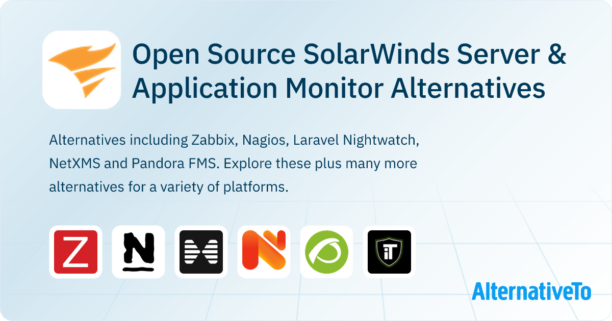 Open Source SolarWinds Server & Application Monitor Alternatives ...