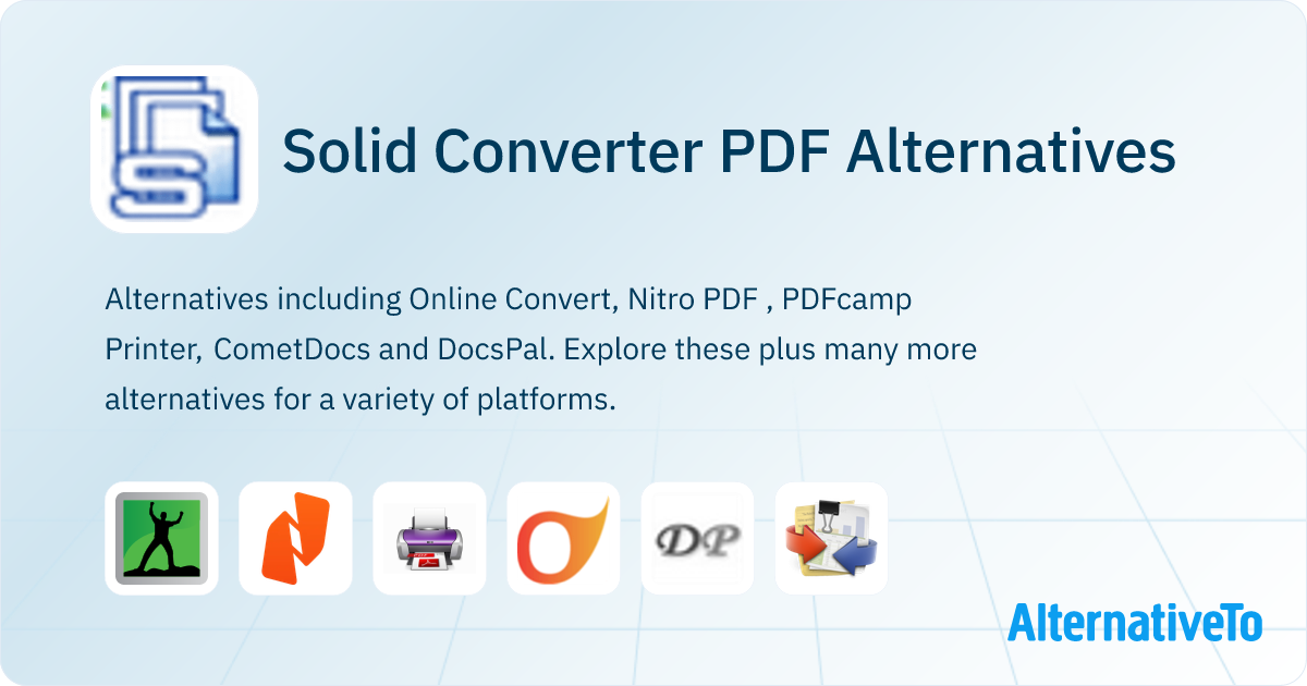 Solid Converter PDF Alternatives - Explore Similar Software | AlternativeTo