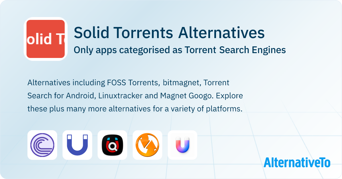 Solid Torrents Alternatives: Top 9 Torrent Search Engines | AlternativeTo