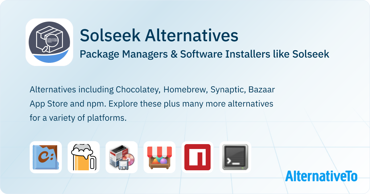 Solseek Alternatives: Top 12 Package Managers | AlternativeTo