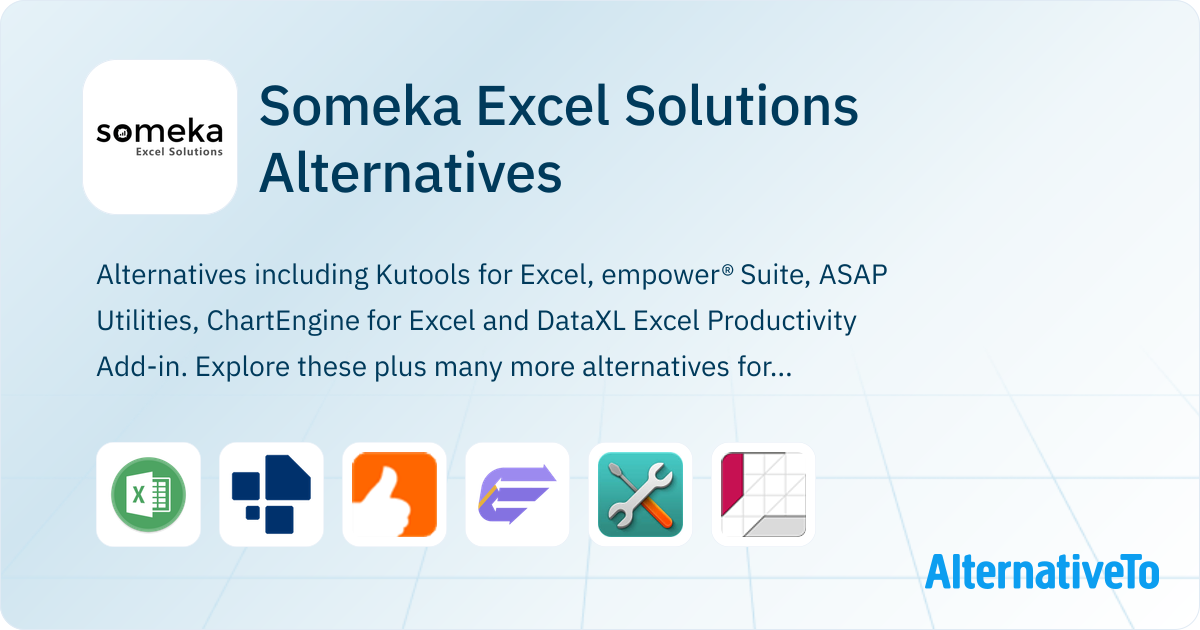 Someka Excel Solutions Alternatives - Explore Similar Software ...