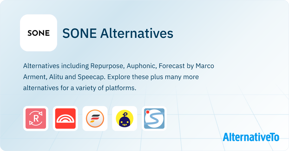 SONE Alternatives - Explore Similar Sites & Apps | AlternativeTo