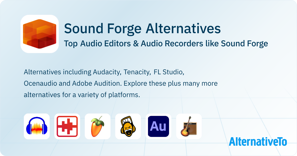 Great Sound Forge Alternatives: Top Audio Editors in 2026 | AlternativeTo