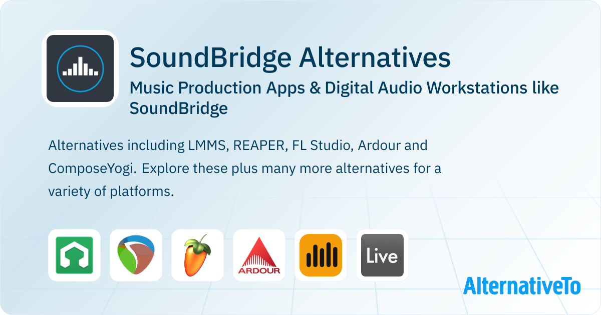 SoundBridge Alternatives: Top 12 Music Production Apps | AlternativeTo