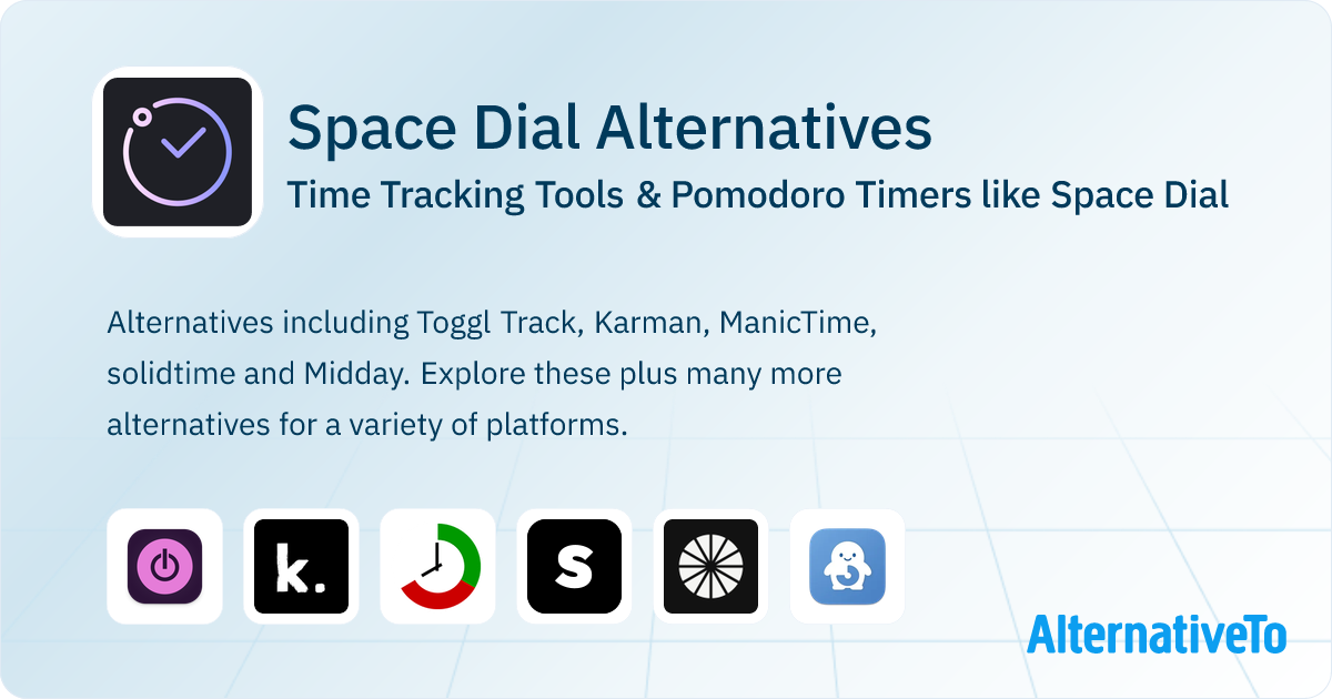 Space Dial Alternatives: Top 12 Time Tracking Tools | AlternativeTo