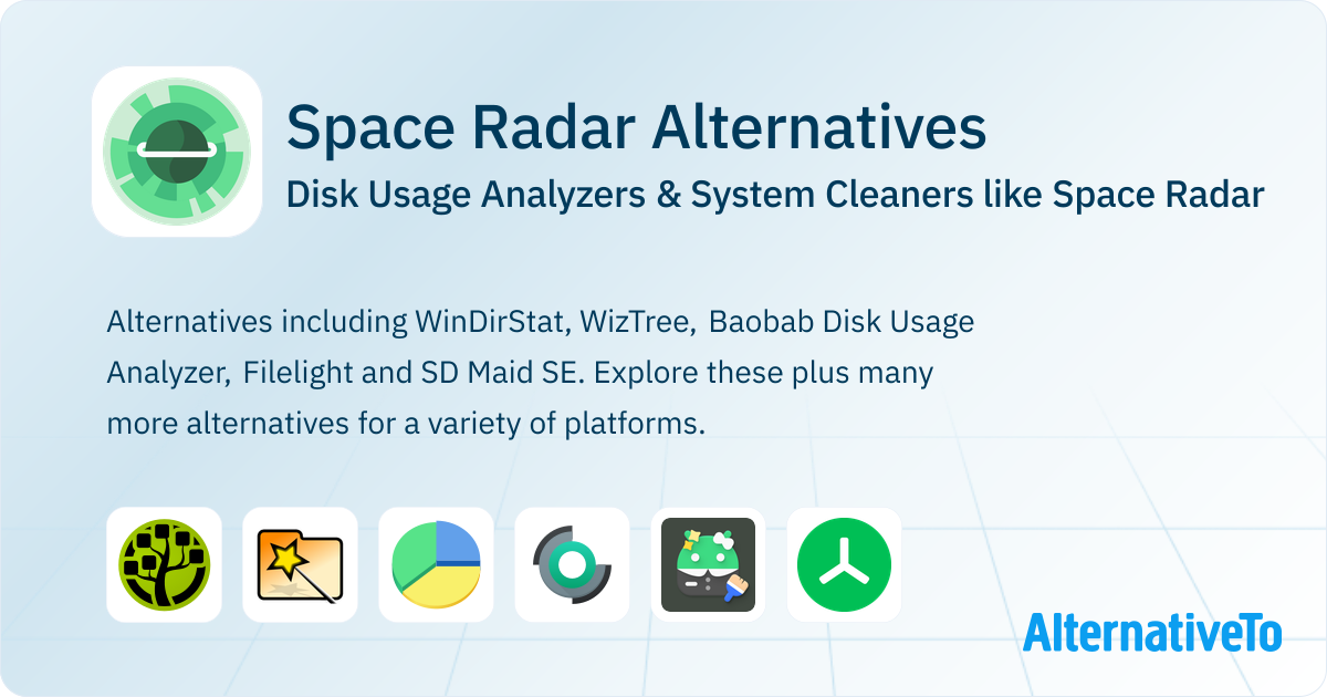 Space Radar Alternatives: Top 12 Disk Usage Analyzers | AlternativeTo