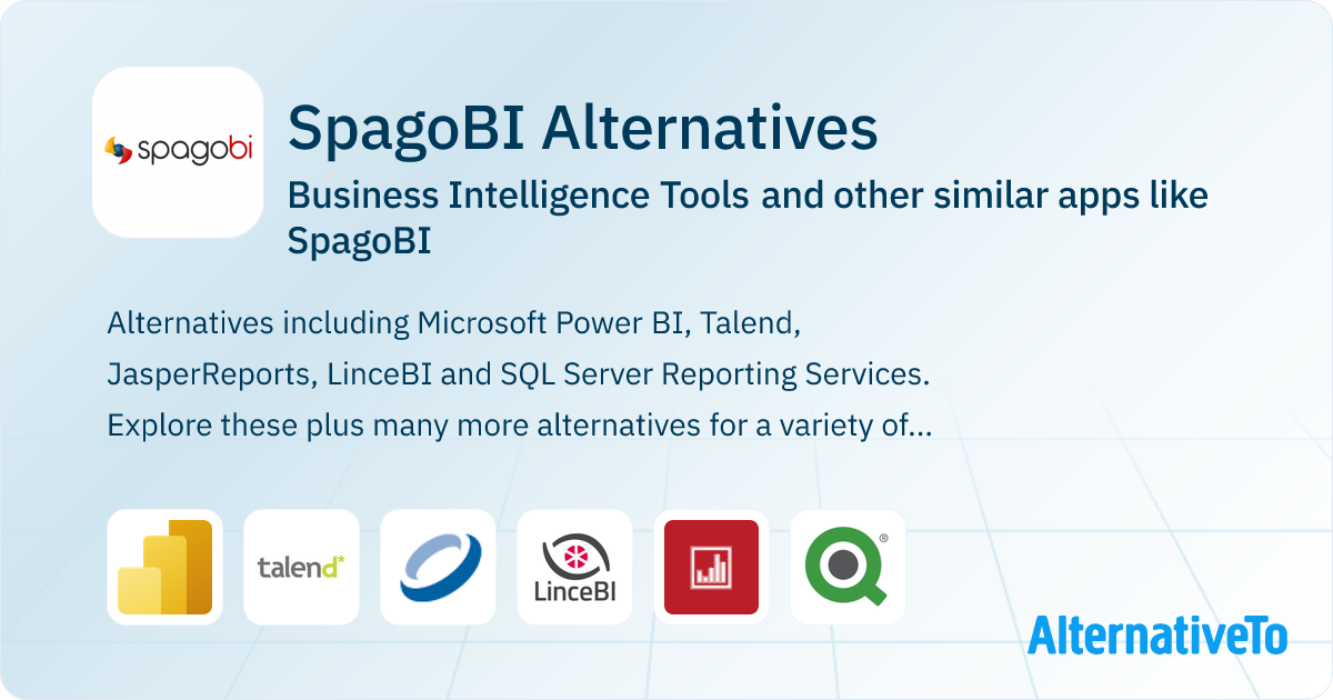 SpagoBI Competitors: Top 12 Alternative Business Intelligence Tools ...