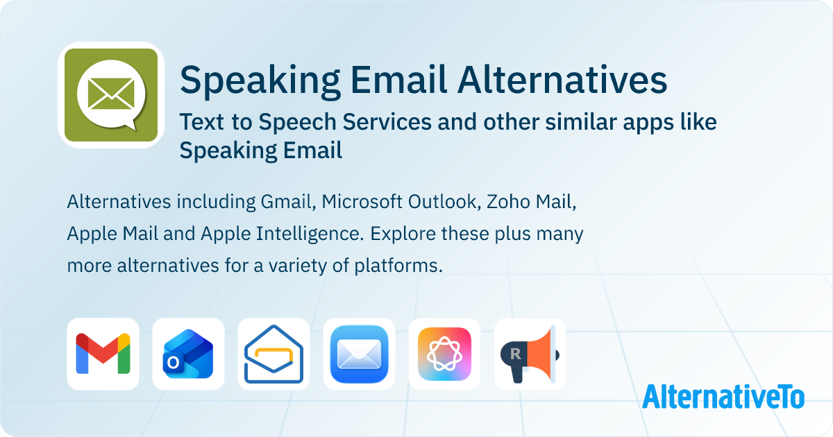 Speaking Email Alternatives: Top 12 Text to Speech Services & Similar ...