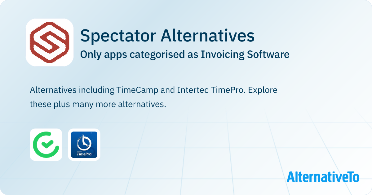 Spectator Alternatives: Top 2 Invoicing Software | AlternativeTo