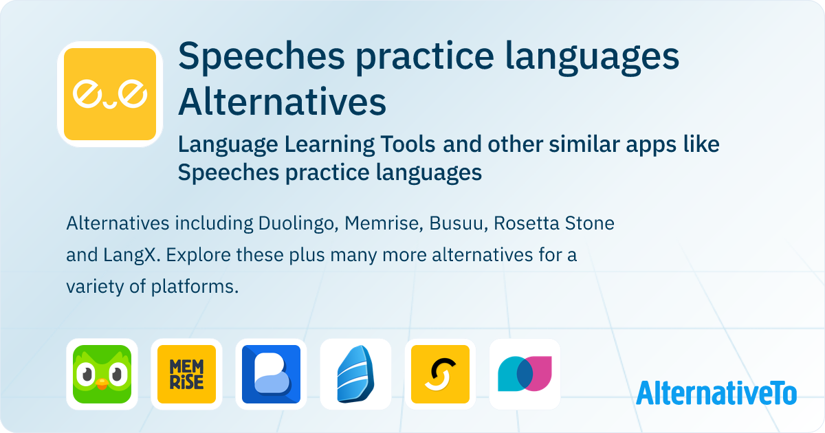 Speeches practice languages Alternatives: Top 8 Language Learning Tools ...
