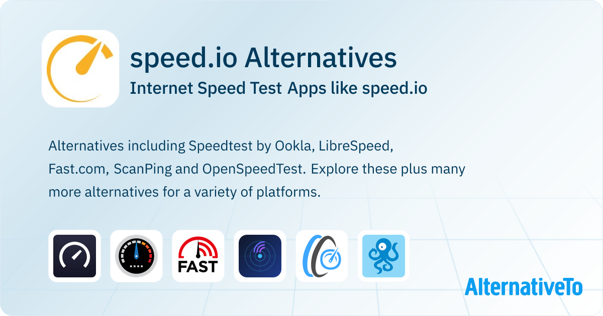 speed.io Alternatives: Top 12 Internet Speed Test Apps & Similar ...