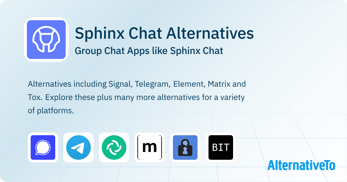 Sphinx Chat Alternatives: Top 12 Group Chat & Similar Apps | AlternativeTo
