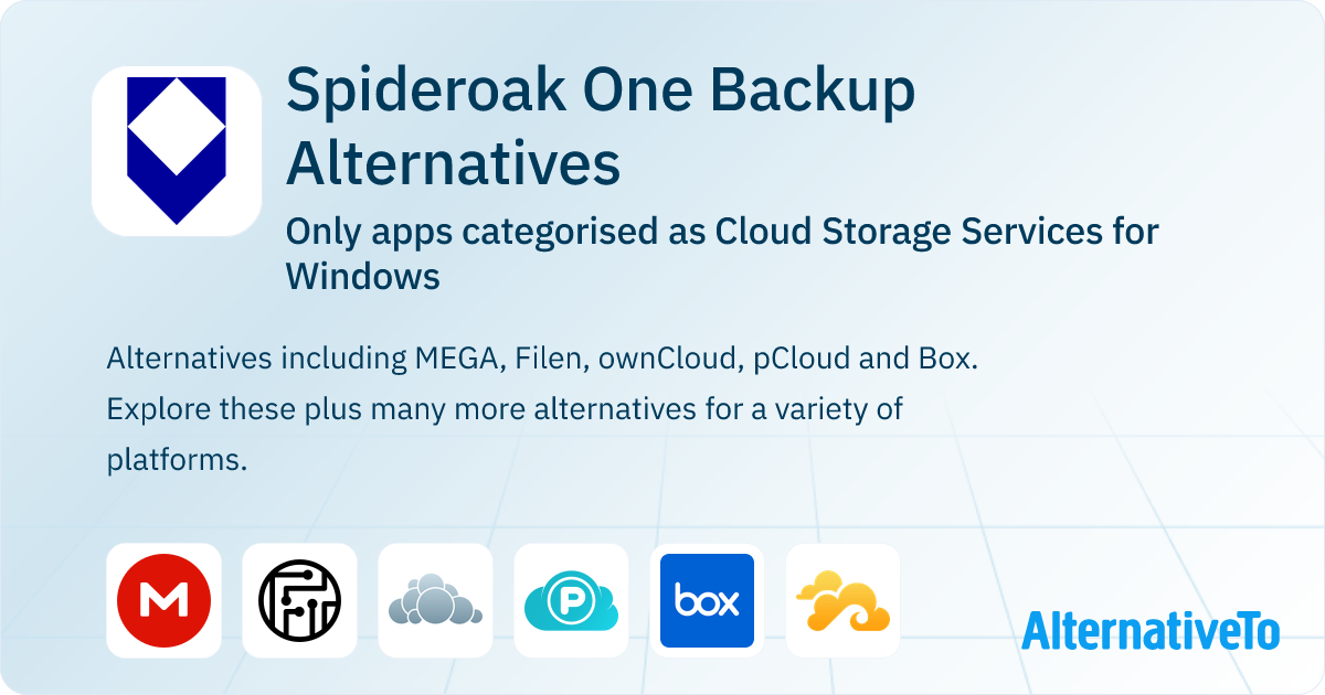 Spideroak One Backup Alternatives for Windows: Top 12 Cloud Storage ...