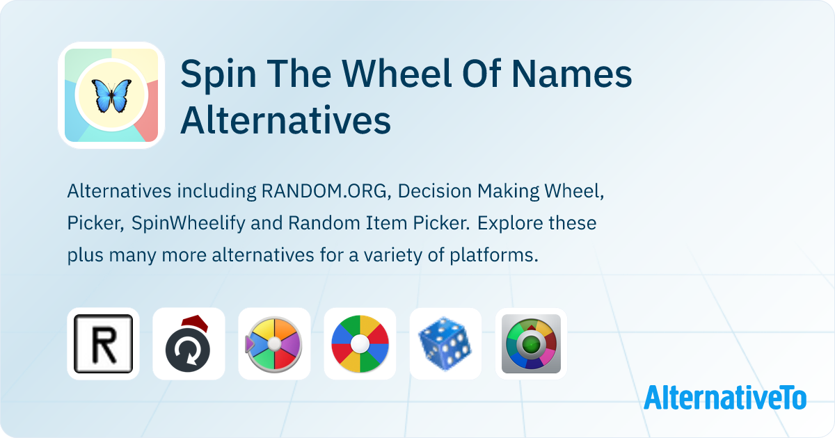 Spin The Wheel Of Names Alternatives - Explore Similar Sites & Apps ...