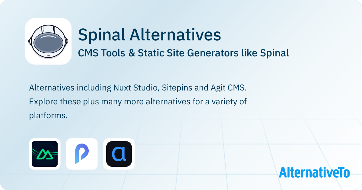 Spinal Alternatives: Top 3 CMS Tools & Static Site Generators ...
