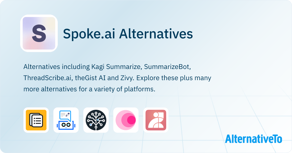 Spoke.ai Alternatives - Explore Similar Sites & Apps | AlternativeTo