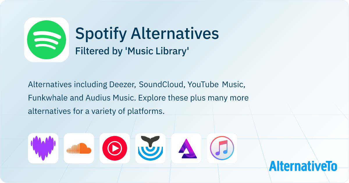 Spotify Alternatives filtered by 'Music Library' | AlternativeTo