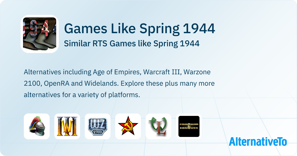 Games Like Spring 1944: Similar RTS Games | AlternativeTo