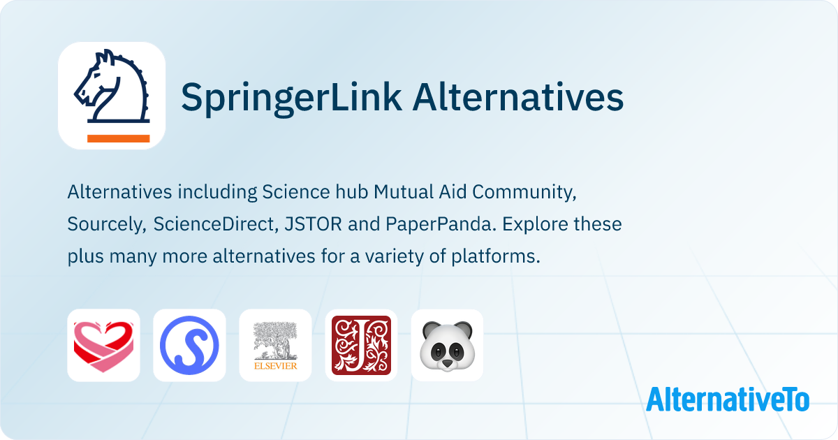 SpringerLink Alternatives - Explore Similar Sites & Apps | AlternativeTo