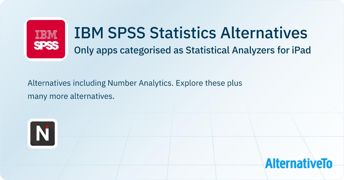 IBM SPSS Statistics Alternatives for iPad: Top 1 Statistical Analyzers ...
