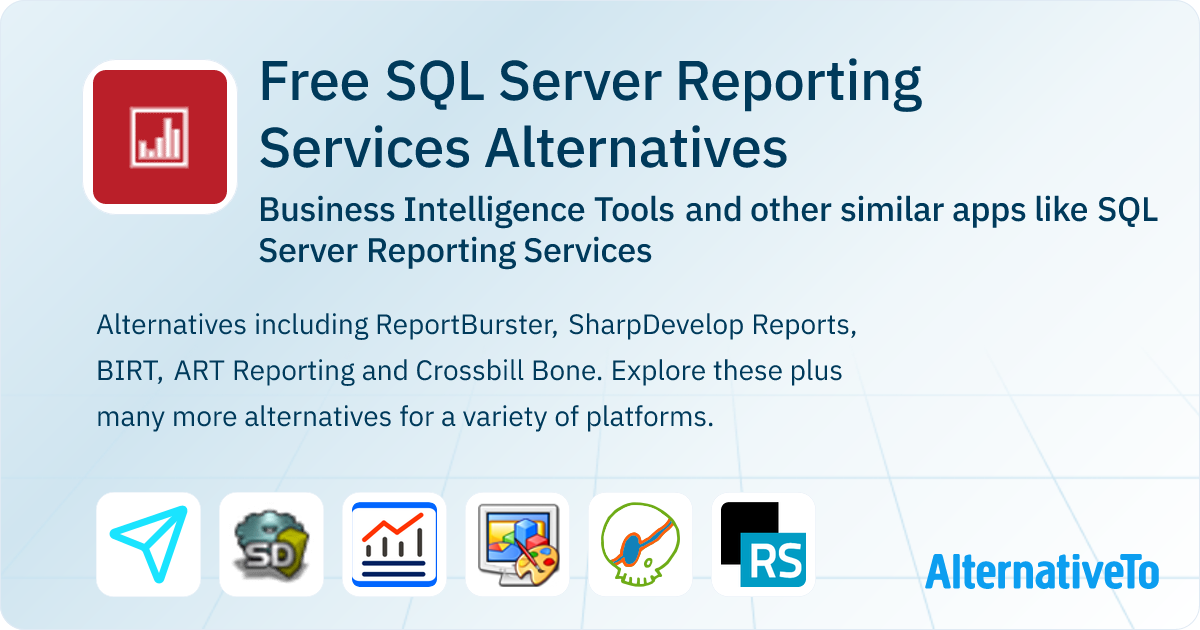 Free SQL Server Reporting Services Competitors: Top 22 Alternative ...
