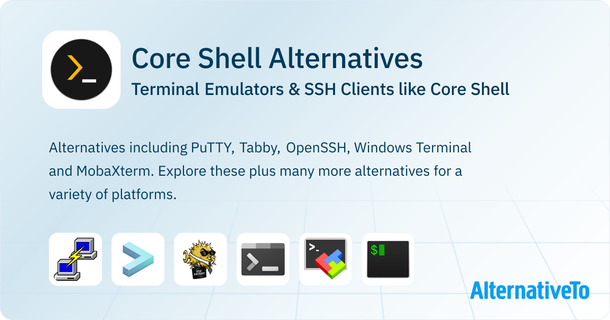 Core Shell Alternatives: Top 12 Terminal Emulators | AlternativeTo