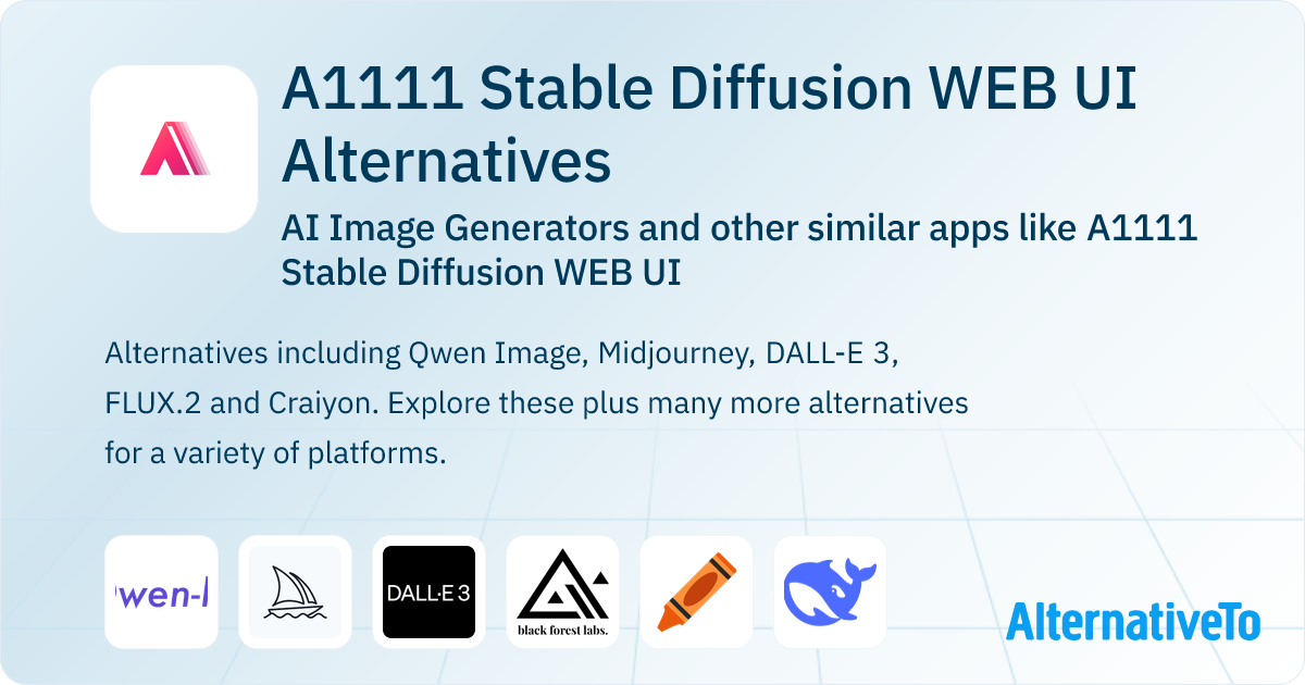 A1111 Stable Diffusion Web Ui Alternatives Top 12 Ai Image Generators
