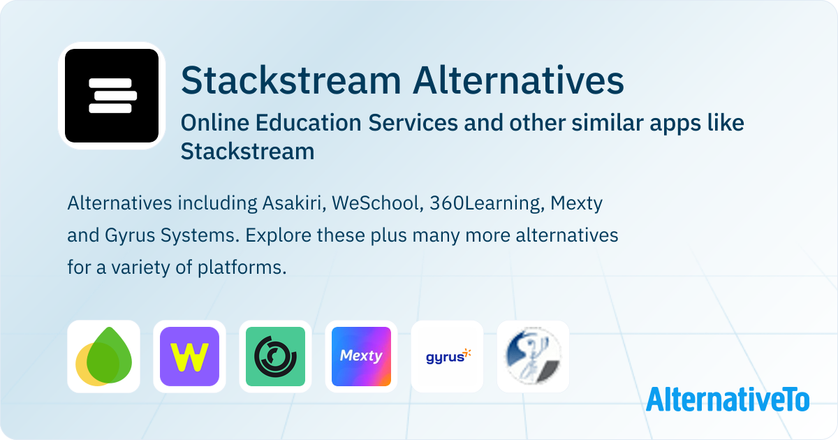 Stackstream Alternatives: Top 19 Online Education Services & Similar ...