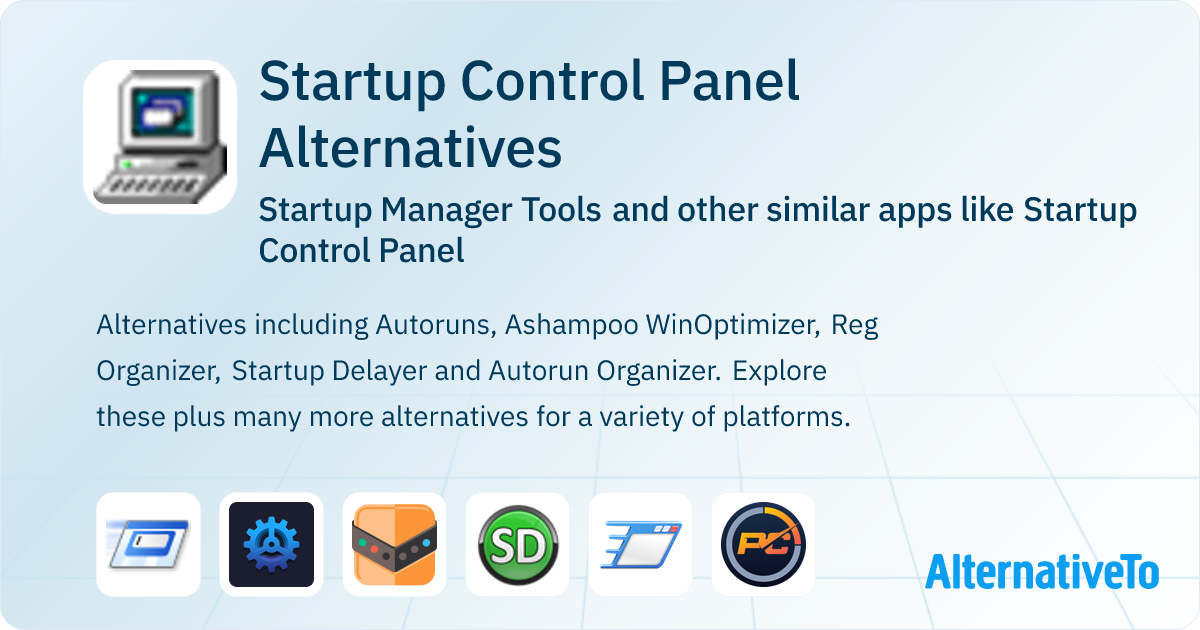 Startup Control Panel Alternatives: Top 19 Startup Manager Tools ...