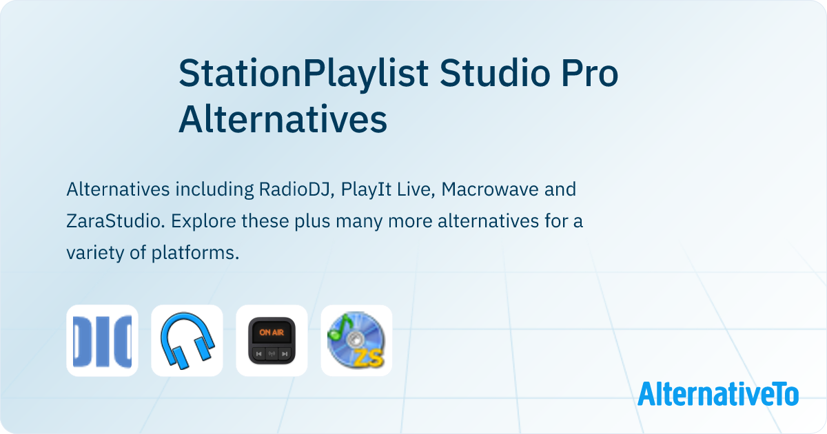 StationPlaylist Studio Pro Alternatives - Explore Similar Software ...