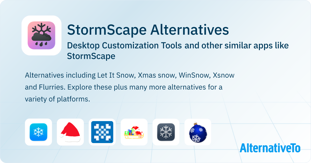 StormScape Alternatives: Top 8 Desktop Customization Tools & Similar ...
