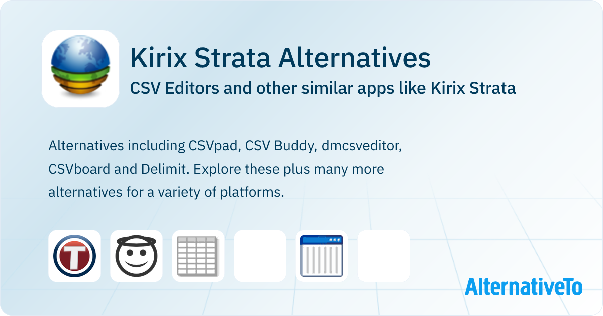 Kirix Strata Alternatives: Top 10 CSV Editors & Similar Apps ...