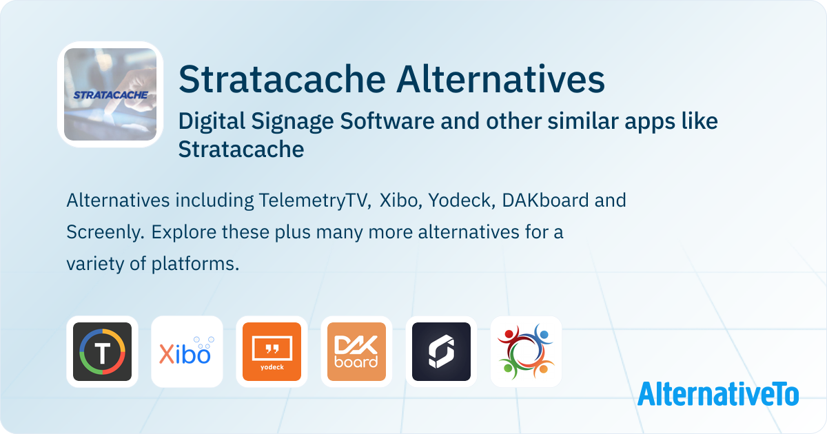 Stratacache Alternatives: Top 12 Digital Signage Software & Similar ...