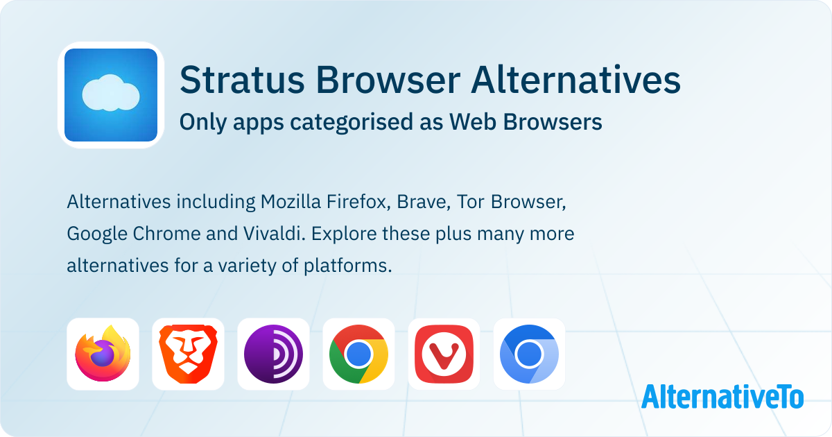Stratus Browser Alternatives: Top 12 Web Browsers | AlternativeTo