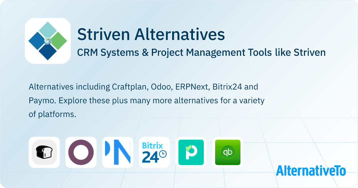 Striven Competitors: Top 12 Alternative CRM Systems | AlternativeTo