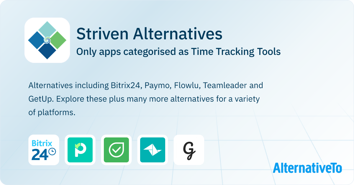 Striven Alternatives: Top 4 Time Tracking Tools | AlternativeTo