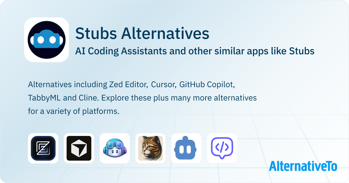 Stubs Alternatives: Top 12 AI Coding Assistants & Similar Apps ...