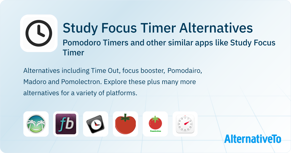 Study Focus Timer Alternatives: Top 12 Pomodoro Timers & Similar ...