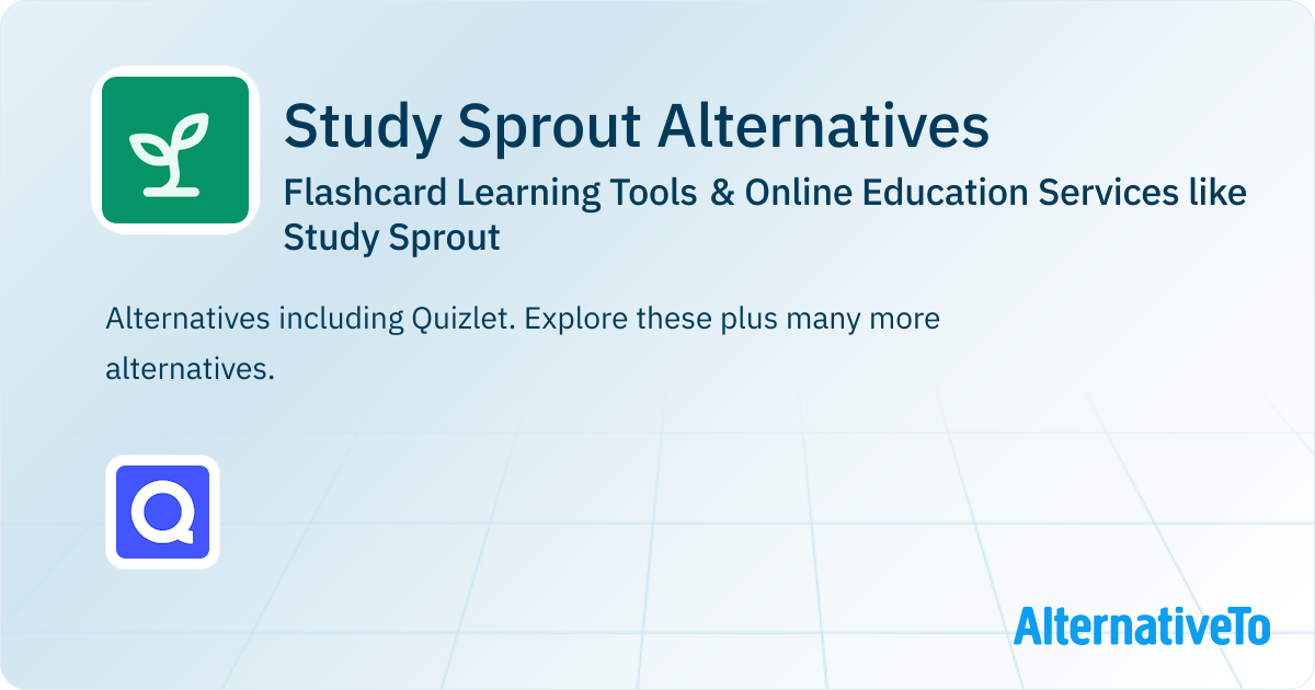 Study Sprout Alternatives: Top 1 Flashcard Learning Tools | AlternativeTo